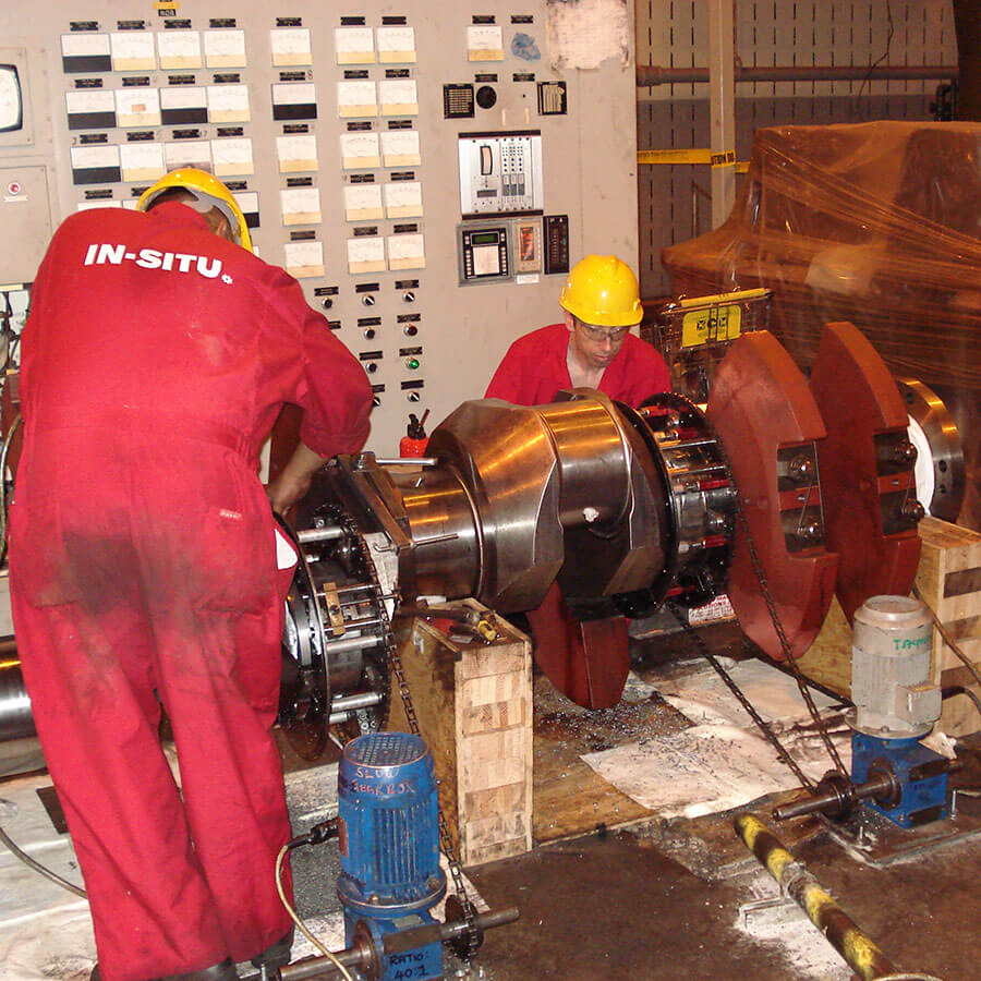 Emergency Crankpin Machining | In-Situ Crankshaft Machining Repair